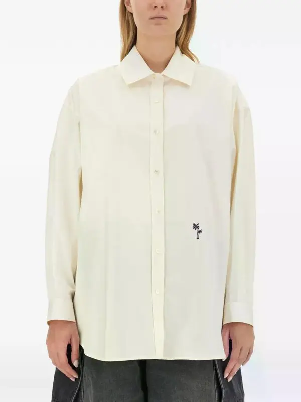 Palm Angels Logo-embroidered Buttoned Shirt