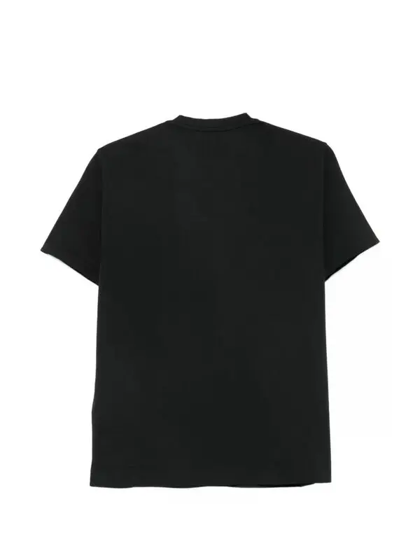FINAMORE 1925 Positano Round-neck Short-sleeve T-shirt - Black