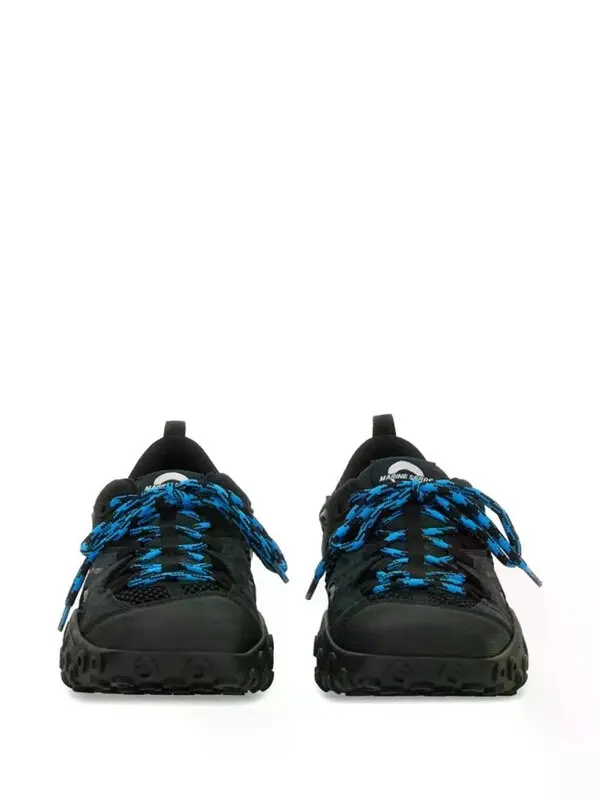 MARINE SERRE Cutout Leather Sneakers