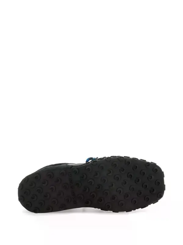 MARINE SERRE Cutout Leather Sneakers
