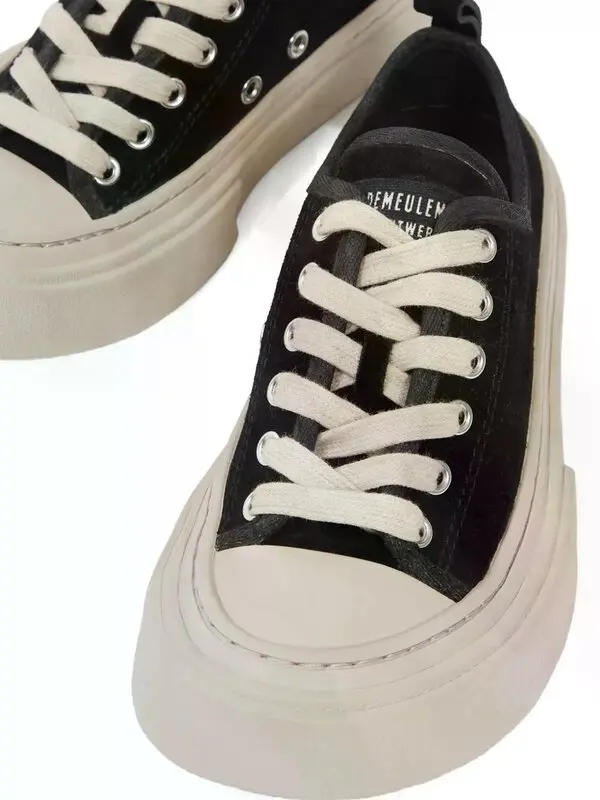 ANN DEMEULEMEESTER Halli Suede Platform Sneakers