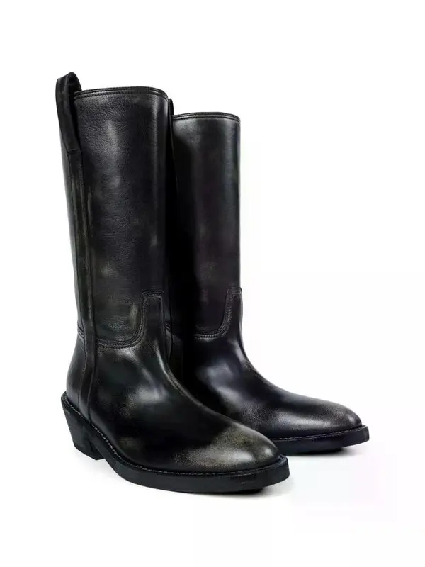ANN DEMEULEMEESTER Laxit Pull-on Boots - Black