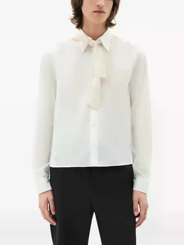 ANN DEMEULEMEESTER Stack Tie-detail Shirt