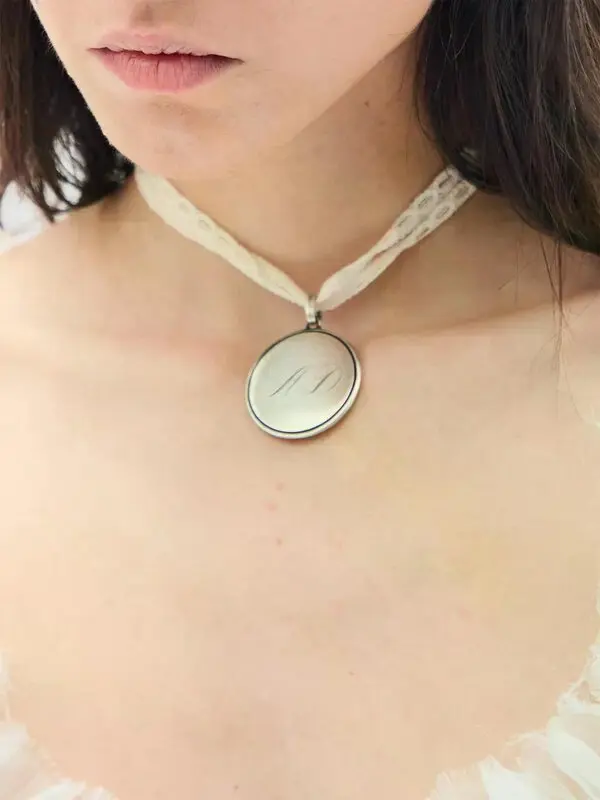 ANN DEMEULEMEESTER Monogram Pendant Necklace