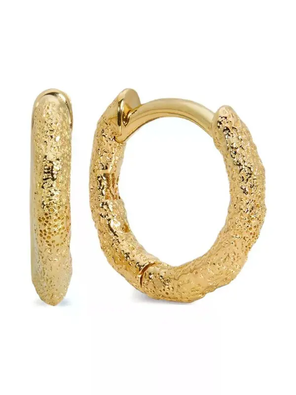 Monica Vinader Mini Antica Huggie Earrings - Gold