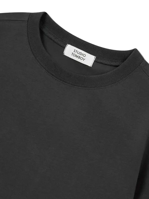 STUDIO TOMBOY Back Print T-shirt - Black