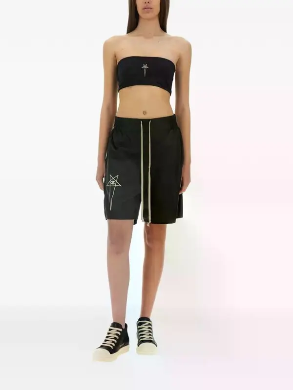 Rick Owens Logo Drawstring Shorts