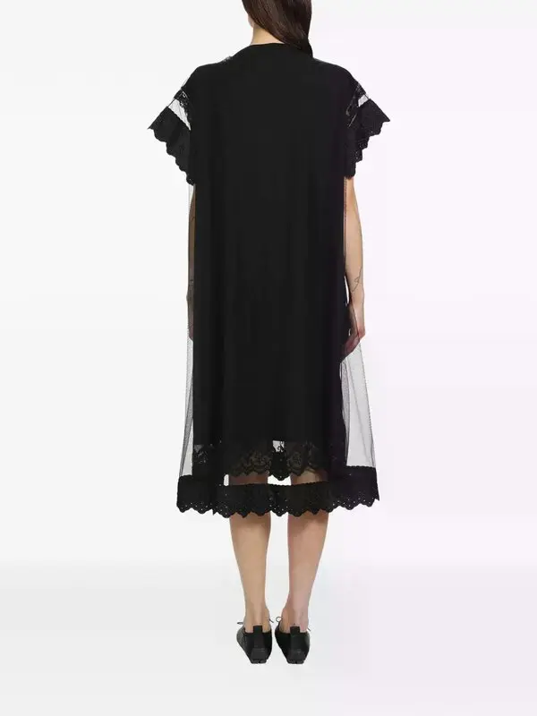 Simone Rocha Layered Lace Trim Dress
