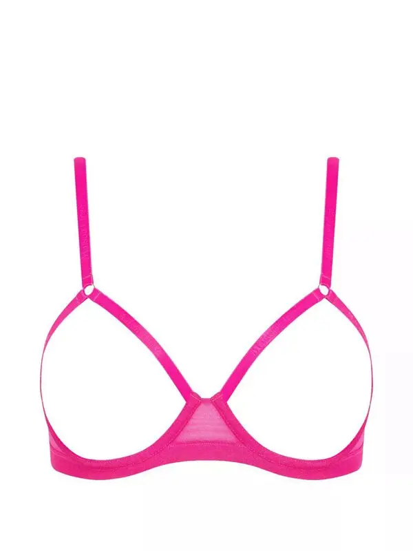 MAISON CLOSE Neon Open Bra - Pink