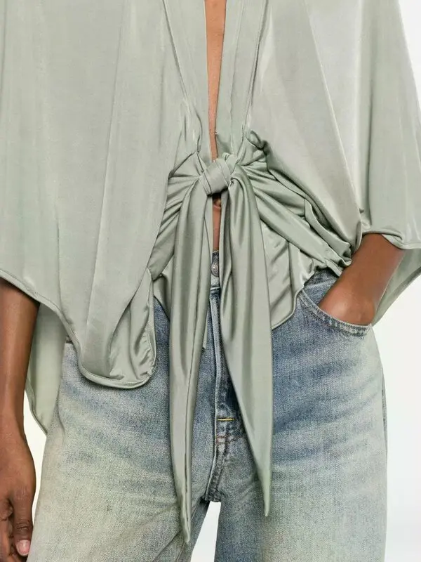 Rick Owens Draped Sleeveless Blouse - Green