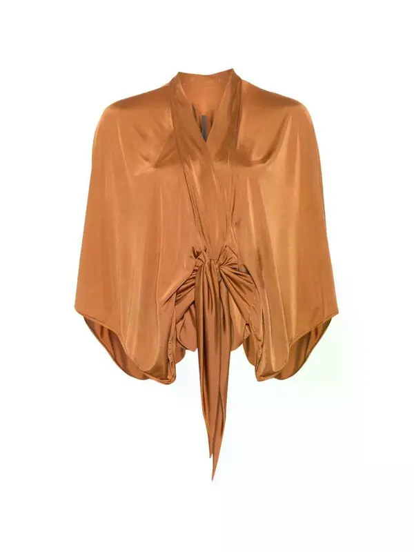Rick Owens Knot-detail Blouse - Brown