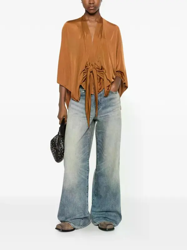 Rick Owens Knot-detail Blouse - Brown