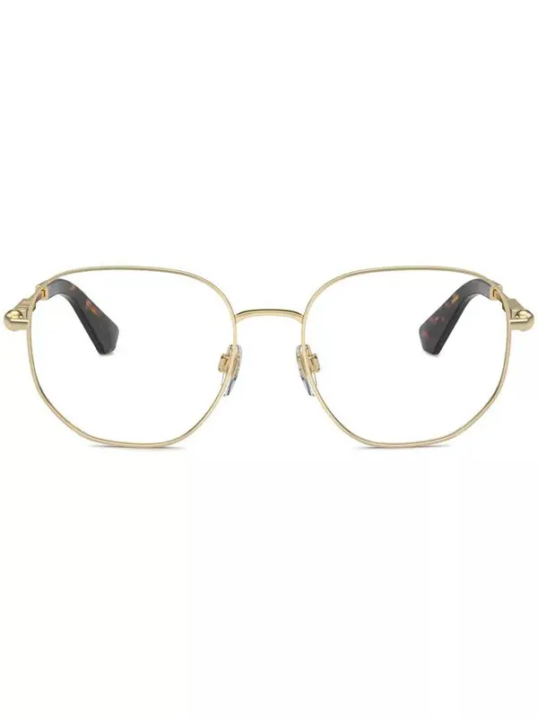 Burberry Square-frame Glasses - Gold