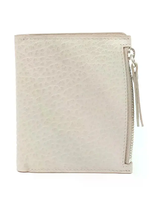 MAISON MARGIELA Grainy Flap Leather Wallet - Neutrals