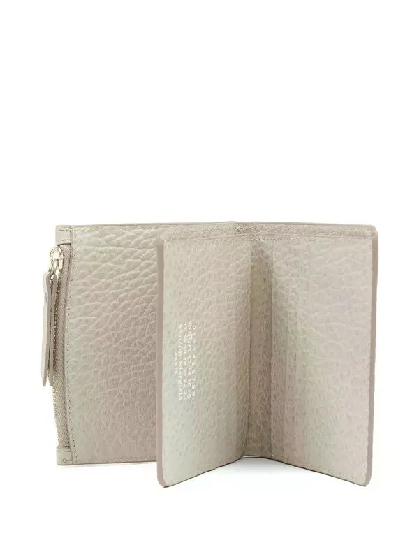 MAISON MARGIELA Grainy Flap Leather Wallet - Neutrals