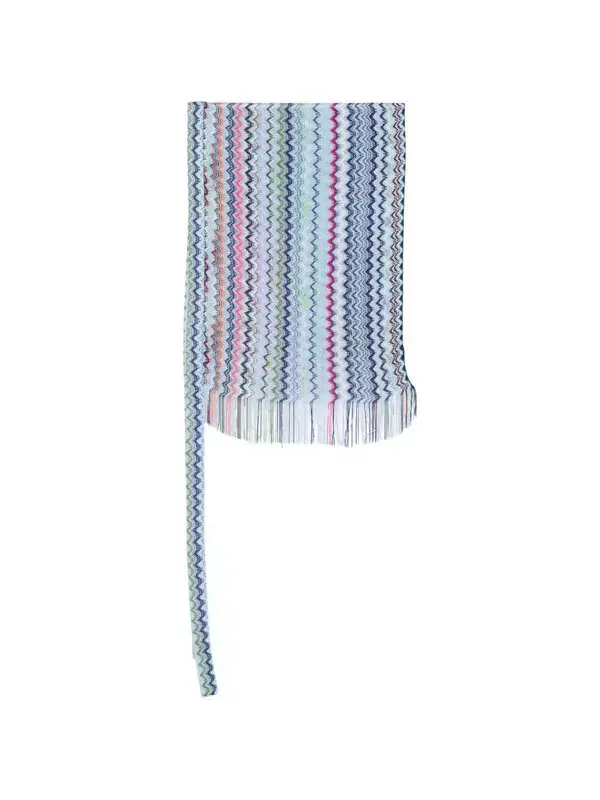 Missoni Zigzag Fringed Beach Cover-up - Blue