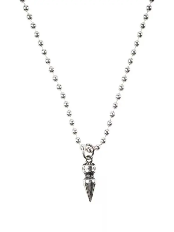 Chrome Hearts Rivet Bullet Necklace - Silver