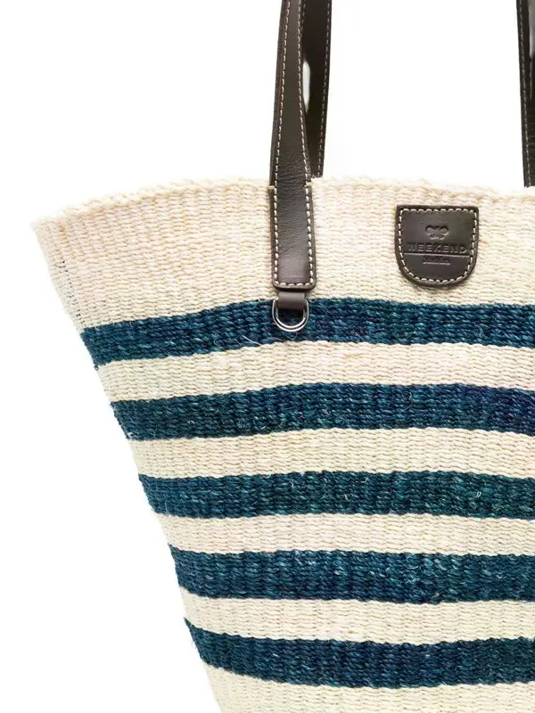 Max Mara Striped Tote Bag