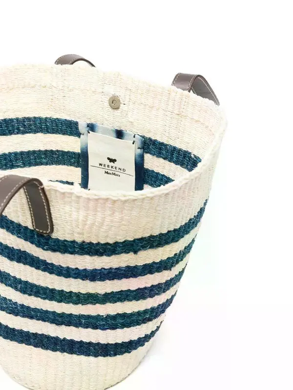 Max Mara Striped Tote Bag