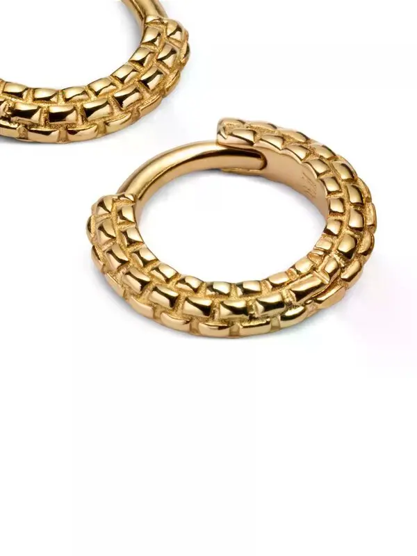 Monica Vinader Mini Heirloom Huggie Earrings In -tone - Gold