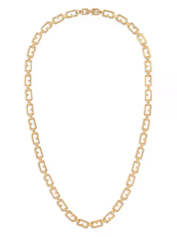 Givenchy 1980s G Logo Chain Necklace - Gold