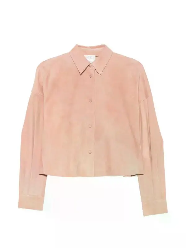 FORTE_FORTE Buttoned Suede Shirt