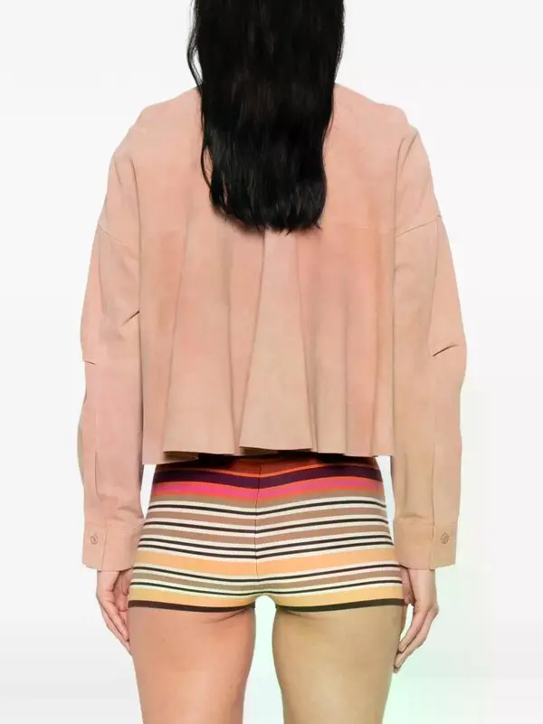 FORTE_FORTE Buttoned Suede Shirt