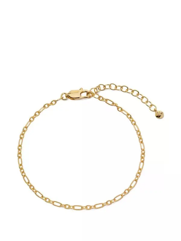 Monica Vinader Textured Link Chain Bracelet - Gold