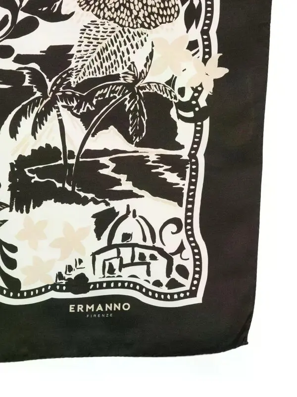 ERMANNO FIRENZE Floral-print Scarf