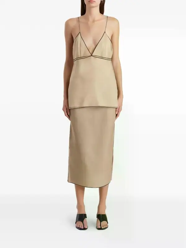 Khaite Syndi Silk Skirt