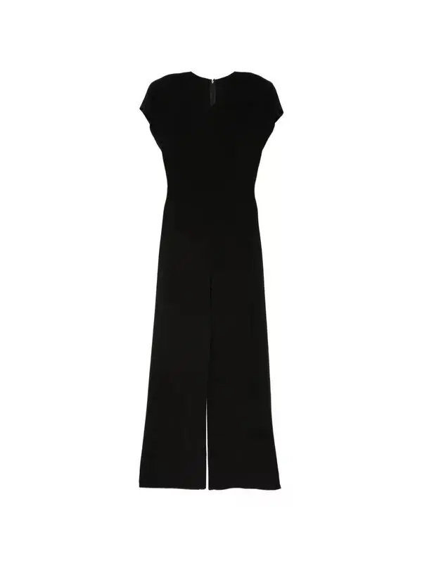 Norma Kamali Cap-sleeves Jumpsuit - Black