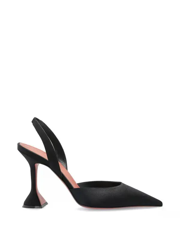 Amina Muaddi Holli Slingback Pumps - Black