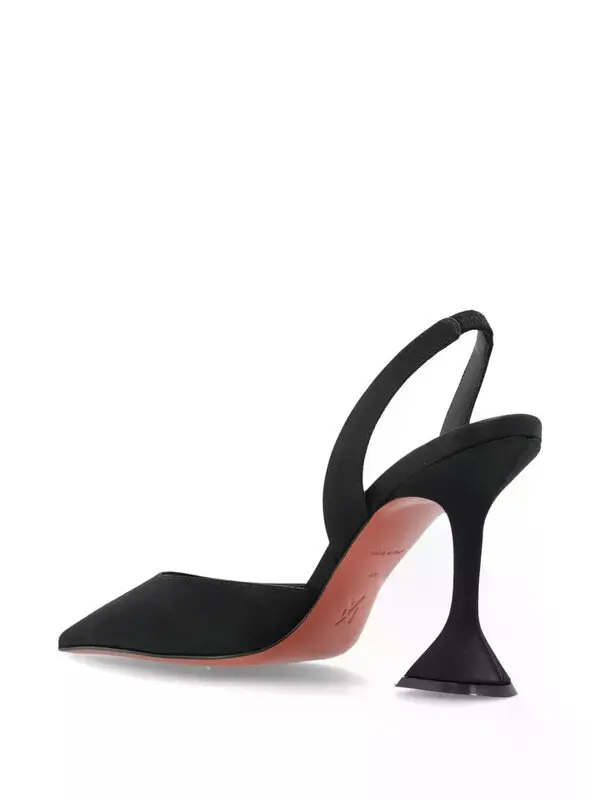 Amina Muaddi Holli Slingback Pumps - Black