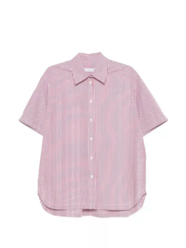 MANUEL RITZ Striped Short-sleeve Shirt - Red