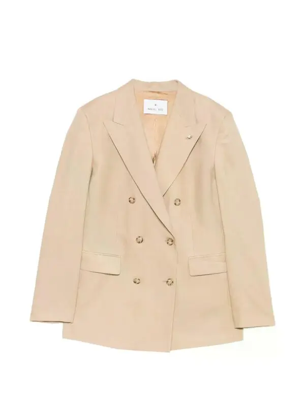 MANUEL RITZ Double-breasted Jacket - Neutrals