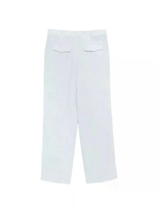MANUEL RITZ Flat-front Trousers - Blue