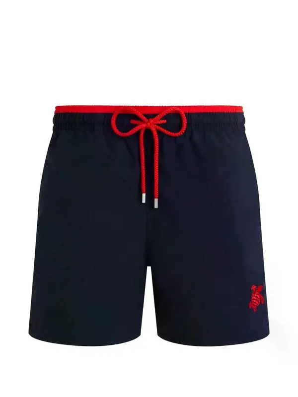 Vilebrequin Turtle-detail Swim Shorts - Blue