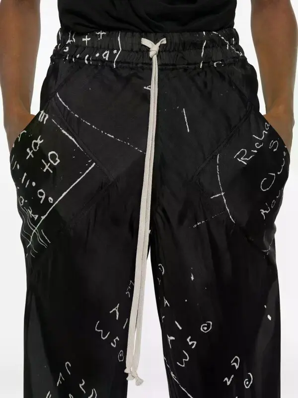 Rick Owens Drawstring Bias Trousers