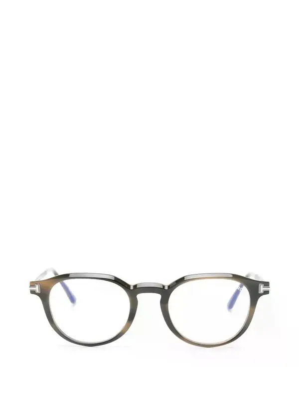 TOM FORD Round-frame Glasses - Brown