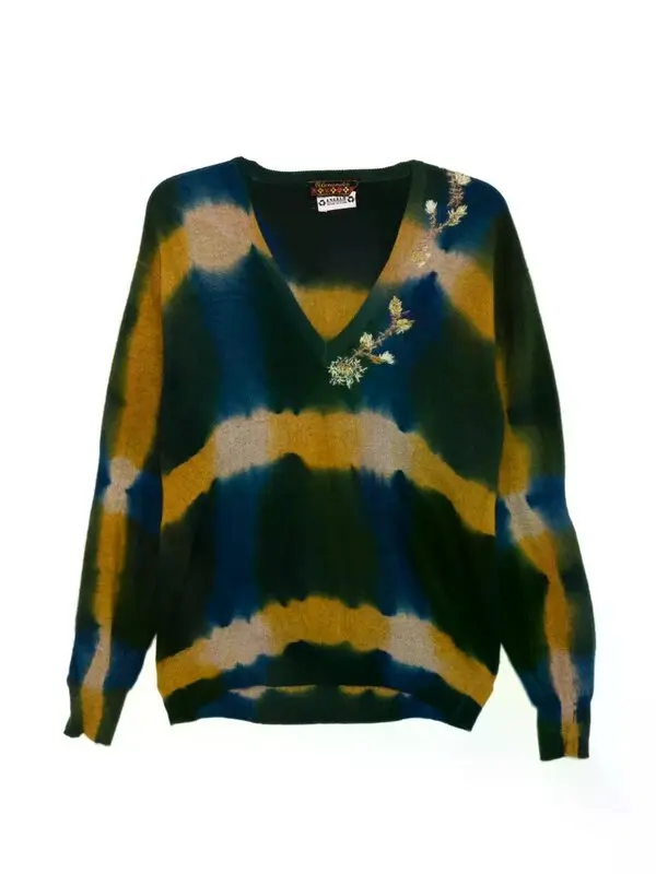 A.N.G.E.L.O. VINTAGE CULT Tie-dye Embroidered Sweater