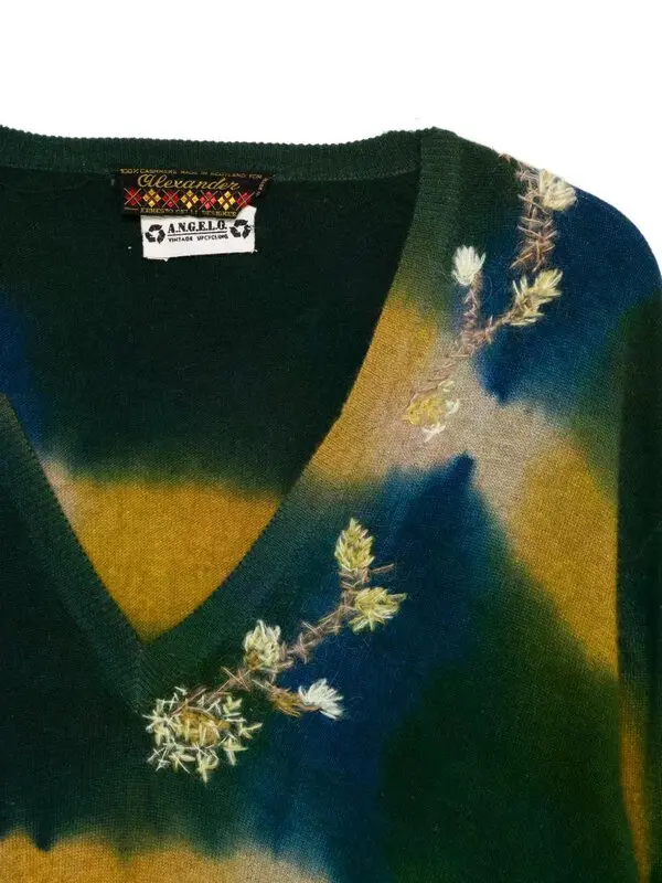 A.N.G.E.L.O. VINTAGE CULT Tie-dye Embroidered Sweater