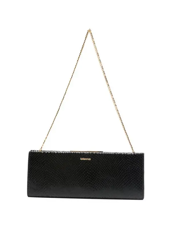 Lola Cruz Chain-strap Clutch - Black