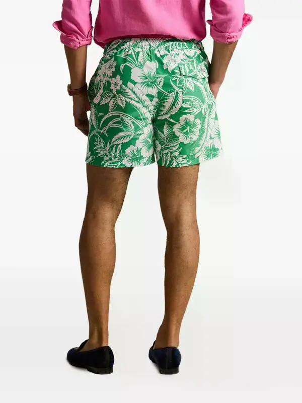 Polo Ralph Lauren Floral-patterned Swim Shorts - Green