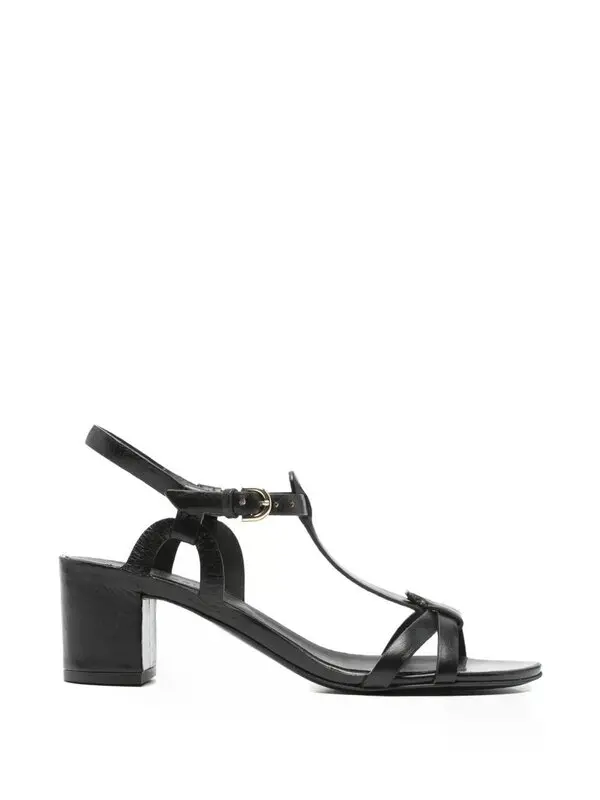 DEL CARLO T-bar Sandals - Black