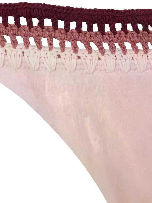 LESLIE AMON Garis Trim-detail Bikini Bottom
