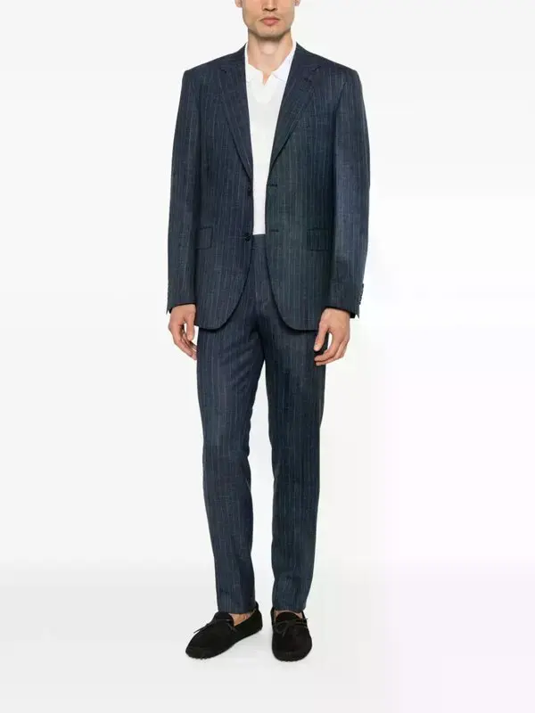 Canali Pinstripe Two-piece Suit - Blue