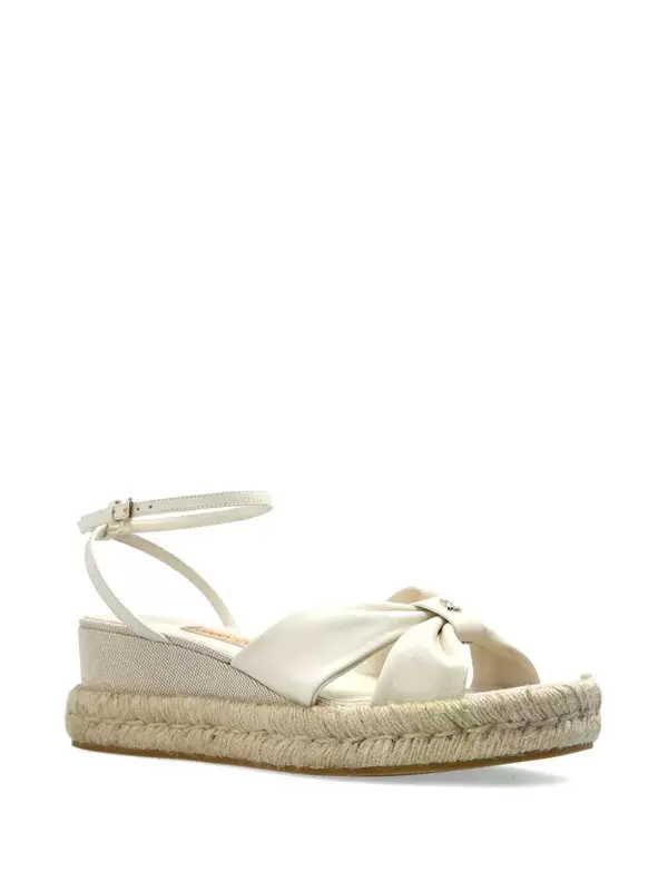 JIMMY CHOO Aella Wedge Sandals - Neutrals