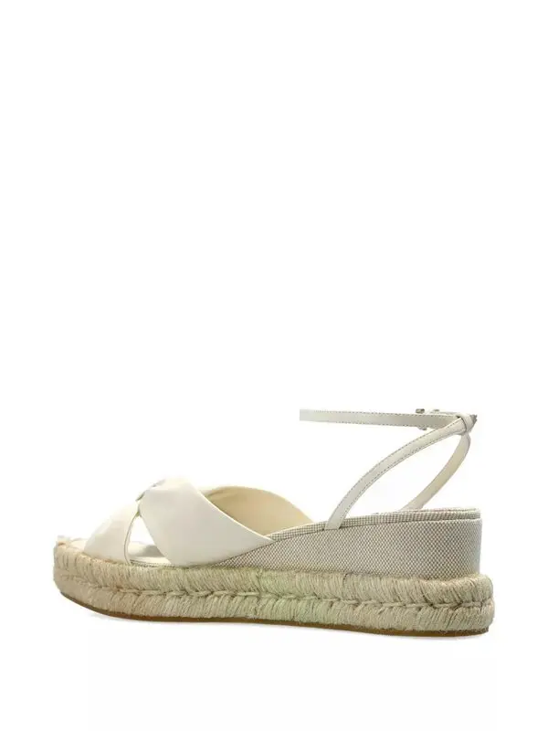 JIMMY CHOO Aella Wedge Sandals - Neutrals