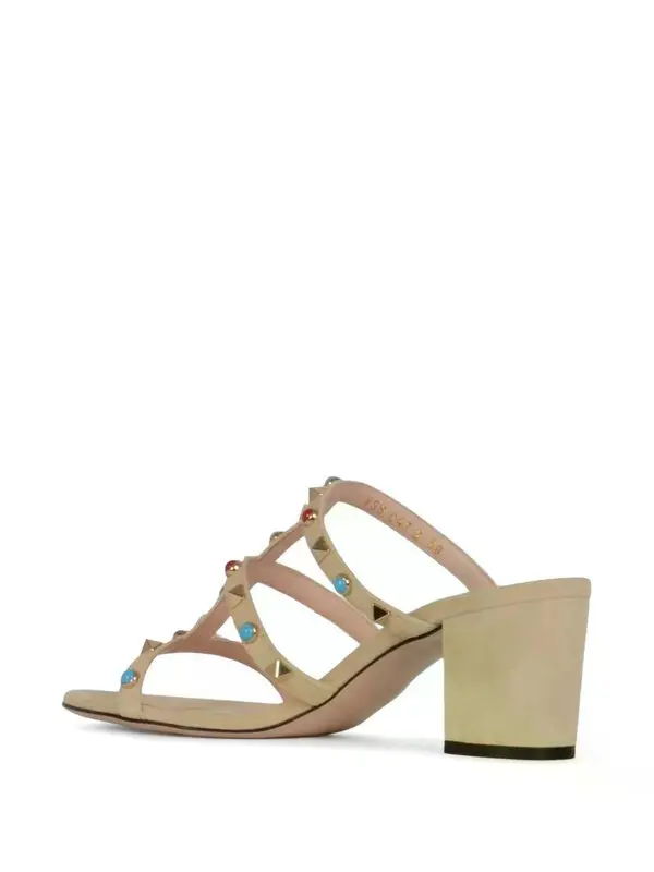 Valentino Garavani Stud-embellished Strappy Heeled Sandals