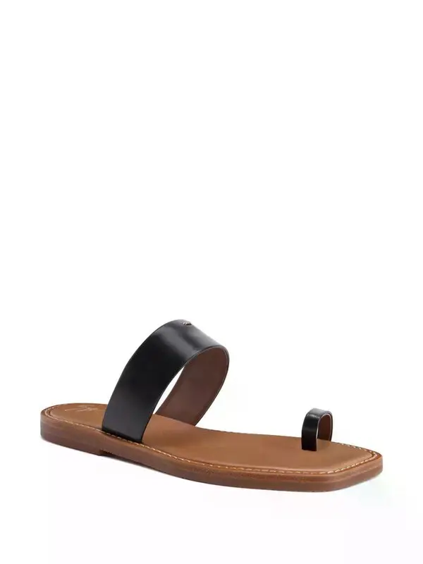 GIUSEPPE ZANOTTI Toe Post Strap Sandals - Black